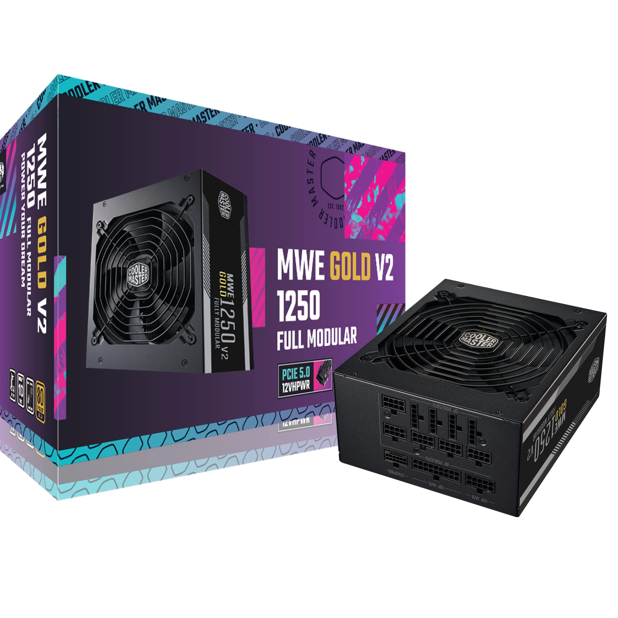Gaming Setif - PSU COOLER MASTER MWE 1250W 80+ GOLD FULL MODULAR V2 PCIE-5